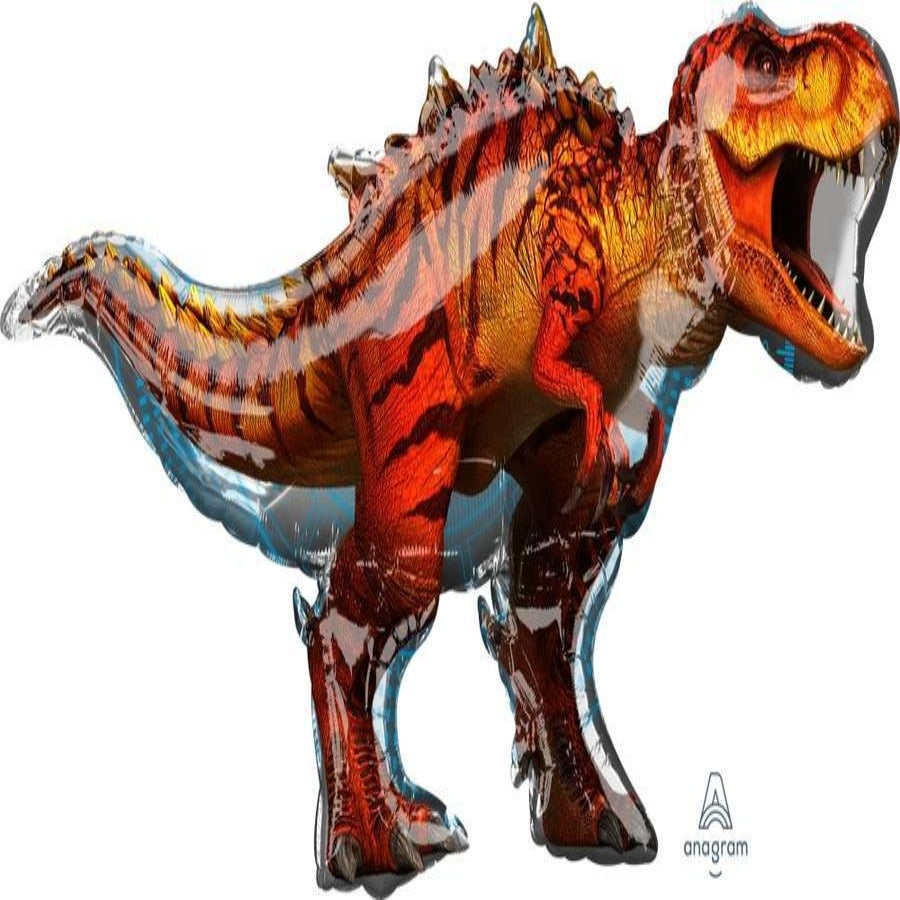 T-Rex Jurassic World Supershape Foil Balloon – Lolli and Confetti Party Shop